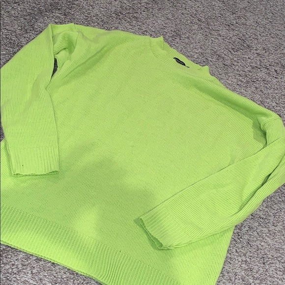 Boohoo | Sweaters | Bright Lime Sweater | Poshmark